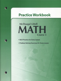 McDougal Littell Math Course (2007) 3 Practice WB