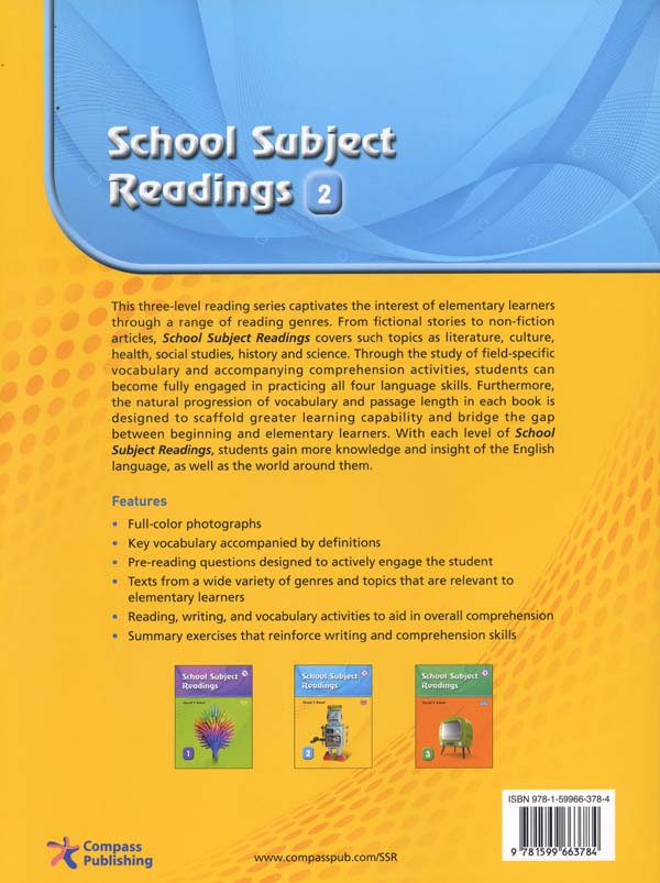 School Subject Reading 2 SB with CD