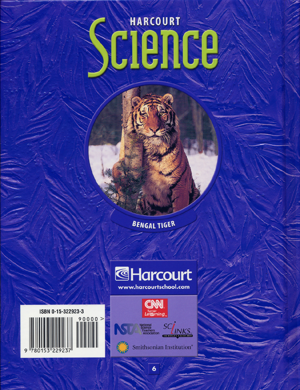 Harcourt Science 6 SB 2005년판