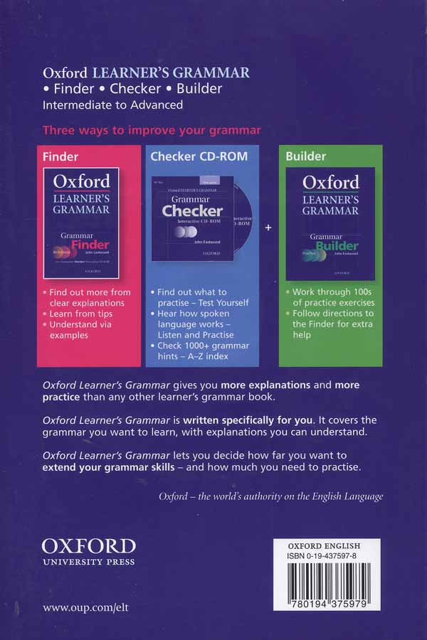 Oxford Learners Grammar Finder SB with CD-ROM/1