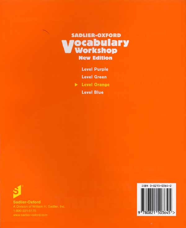 Vocabulary Workshop (New) Orange(G-4)