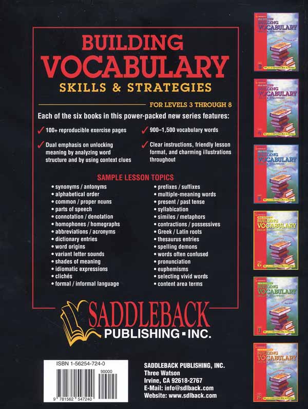 High-Interest Building Vocabulary Skills & Strategies 6 SB